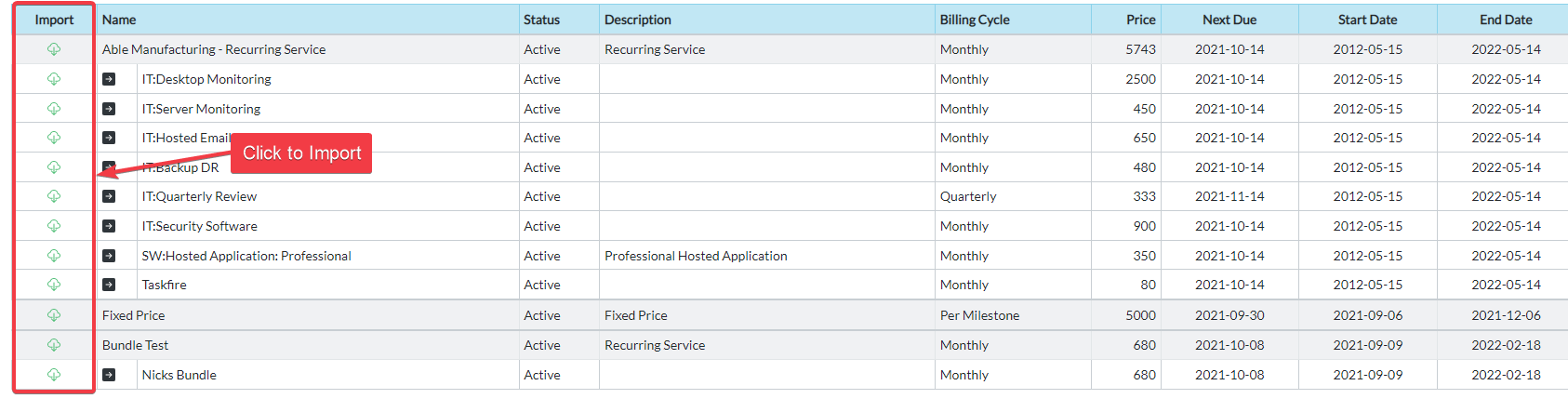 Importing Contracts from Autotask (Primary Integration -> Autotask) – Lifecycle Insights