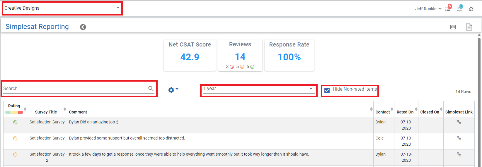 SimpleSat Reporting – Lifecycle Insights