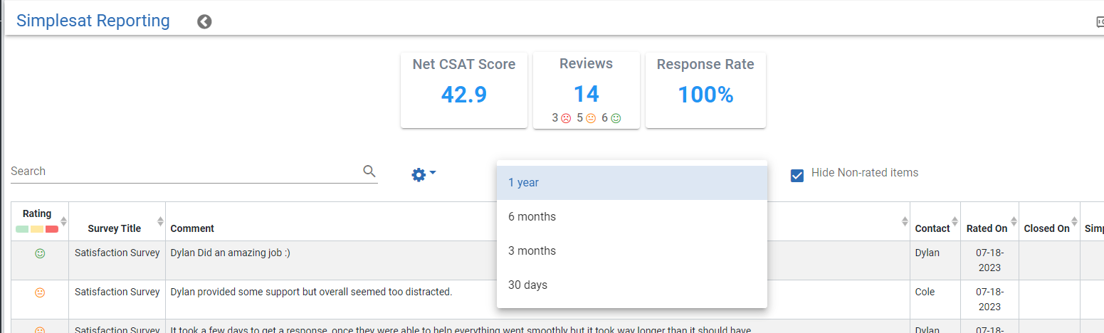 SimpleSat Reporting – Lifecycle Insights